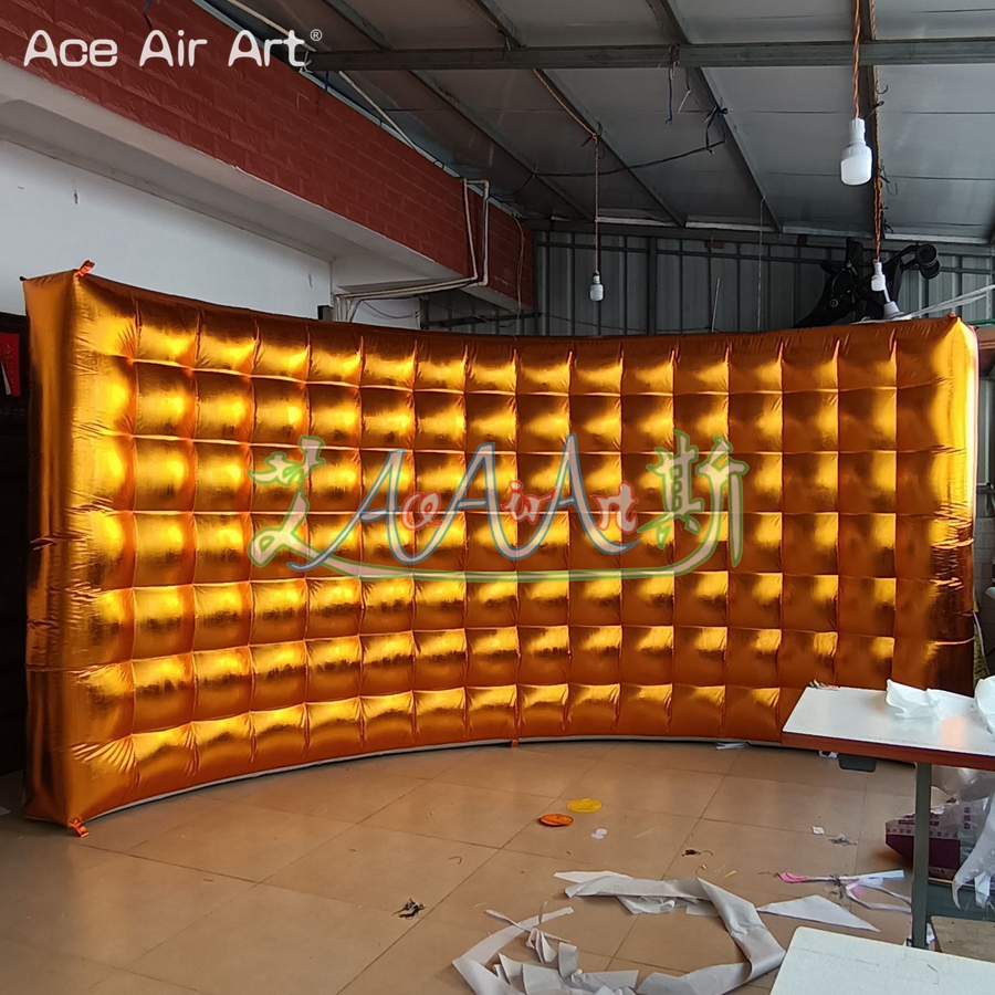 3x2.1m Silver Gold Color Inflatable Dj Booth Photo Wall Booth Backdrop ...