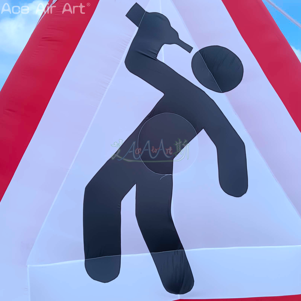Custom Inflatable Sign Wall Traffic Warning Slogan Wall for Outdoor ...